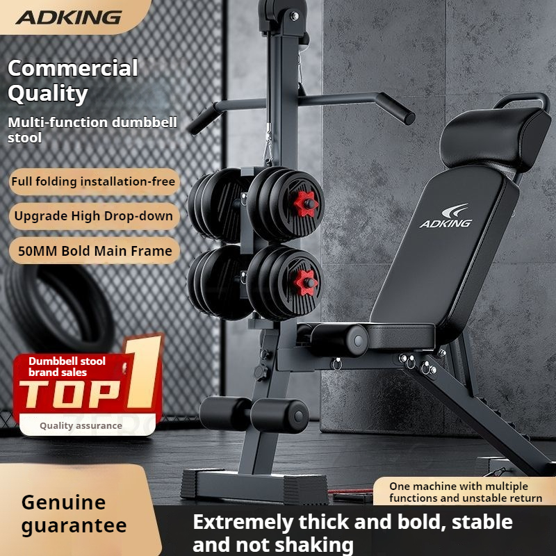 Zero Workout Bench Home Gym Bench Foldable Dumbbell Bench Press Workout ...