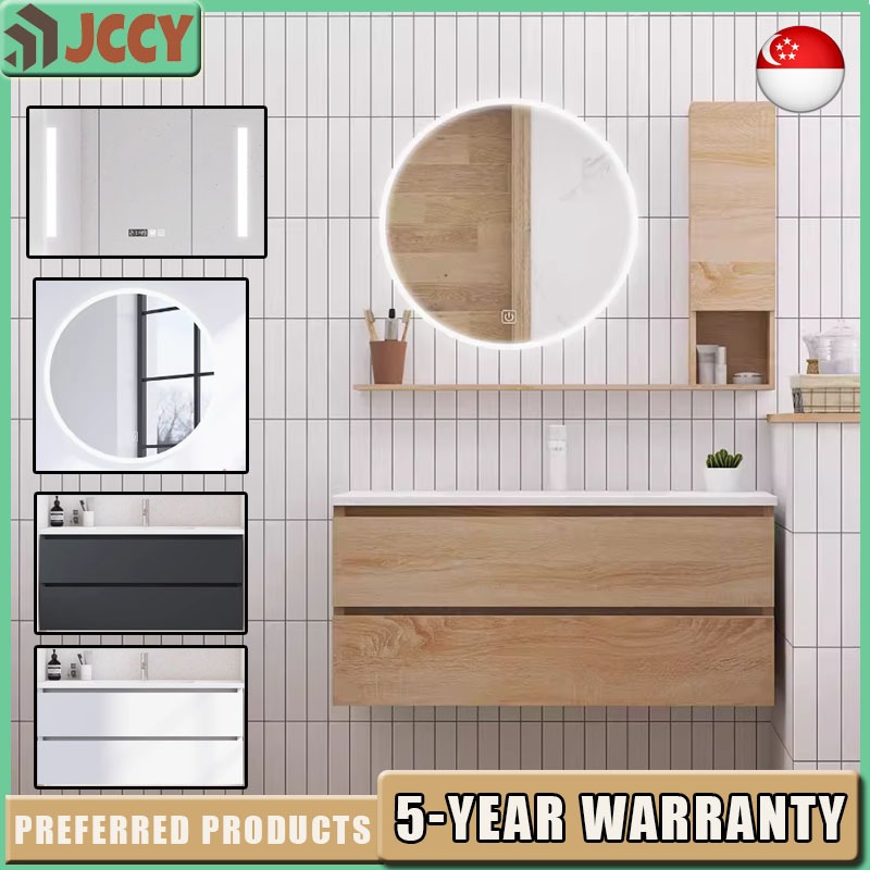 JCCY Bathroom Cabinet Mirror Cabinet Combination Ceramic Nordic Modern ...