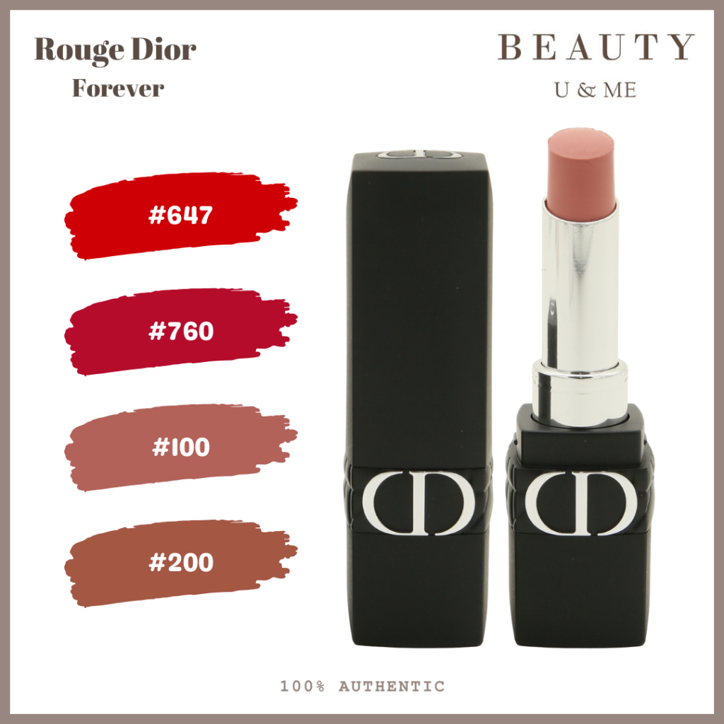 CHRISTIAN DIOR Rouge Dior Forever Lipstick 3.2g (100 / 200 / 647 / 760 ...
