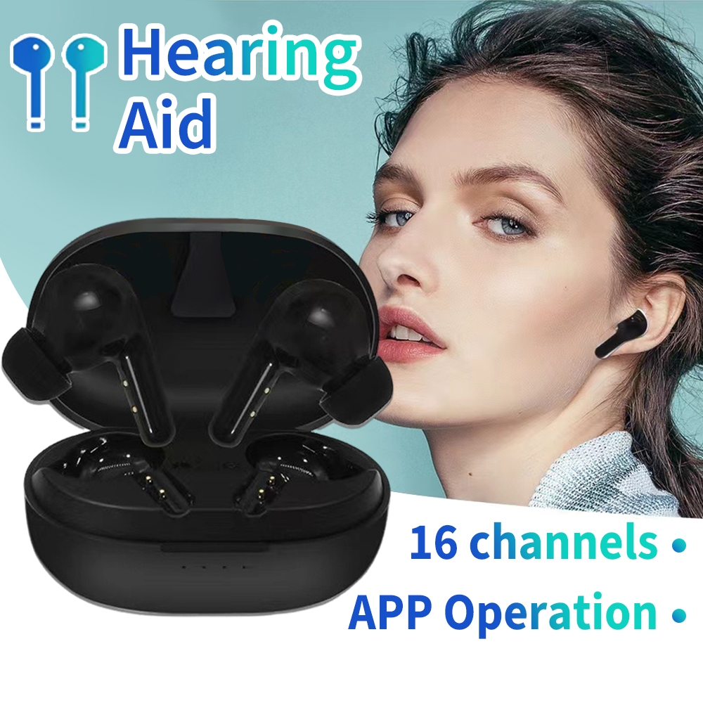 Mini Hearing Aid Invisible Digital Audiphone Sound Voice Amplifier ...