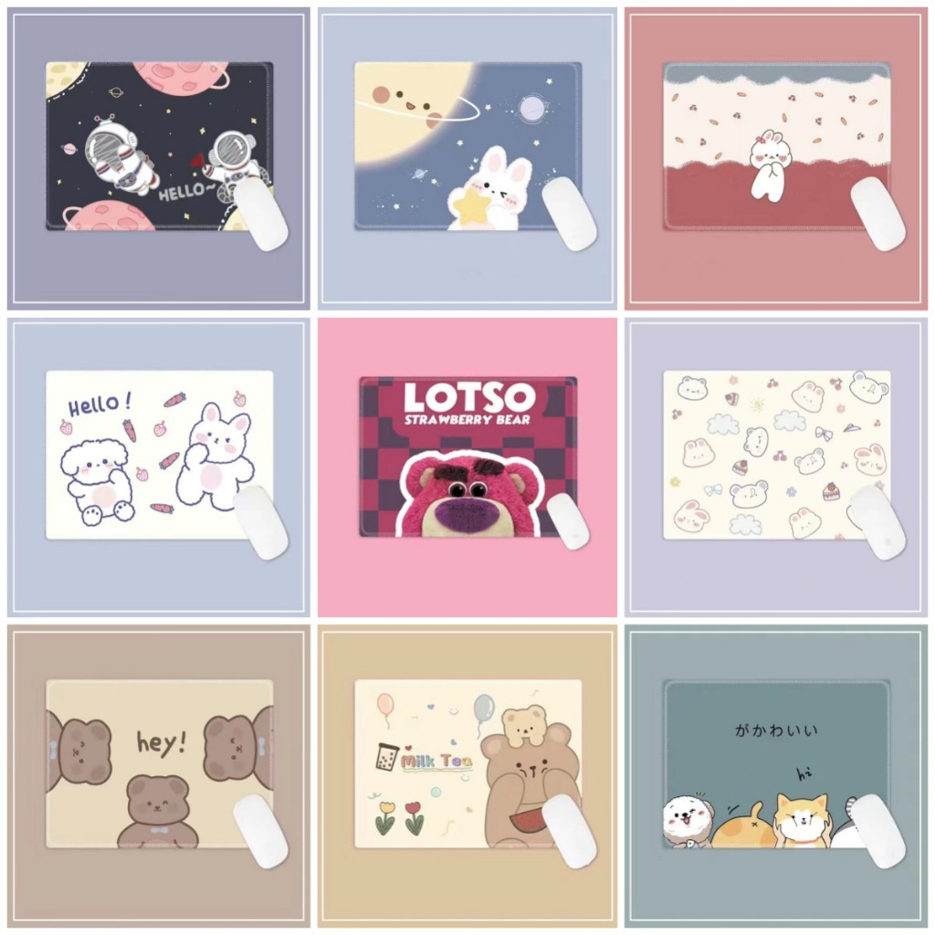 Rectangular mouse pad cartoon cute pattern work and study desk mat ...