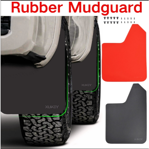 Universal Big Size Car Rubber Mud guards Mud Flaps Front/Rear Fender ...
