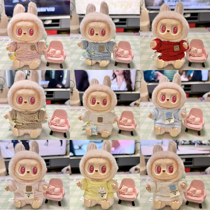 17cm Labubu Macaron V1 V2 Sweater Set (Only Clothes) | Shopee Singapore