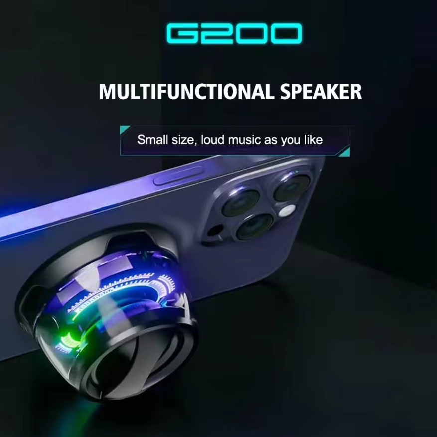 Magnetic Bluetooth Speaker Portable Mini Sound Box Bluetooth 5.3 RGB ...