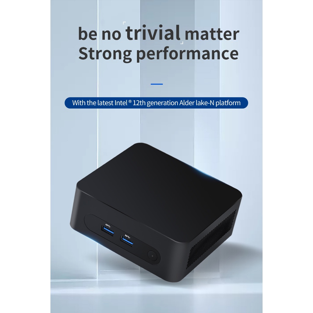 12th Gen CPU Intel Alder Lake N95 Quad Core Mini PC with 8GB / 16GB RAM ...