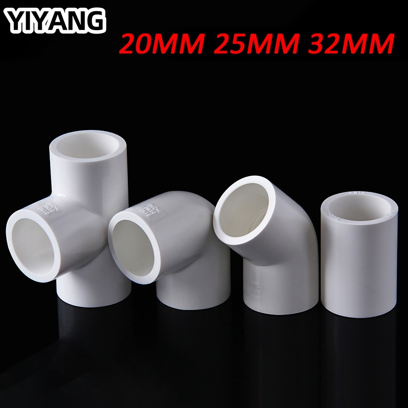 PVC Fitting White Pipe Joint Connector /Conduit/PVC 3 Way Elbow ...