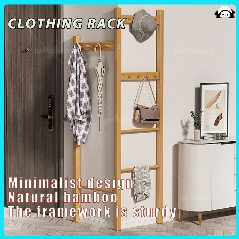 【JKJ】Clothing rack ladder Coat Rack Ladder Bedroom Floor Trapezoidal ...