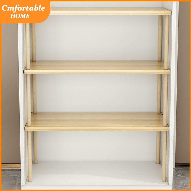 (Customizable) Wardrobe Shelf Organizer Closet Organiser Rack Wardrobe ...