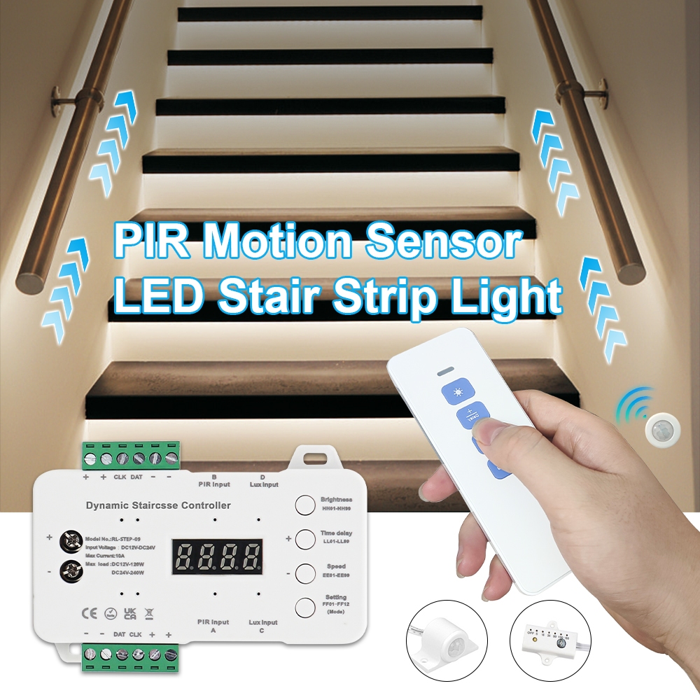 [Ready Stock] Motion Sensor Stair Light Strip Daylight Sensor Stairs ...