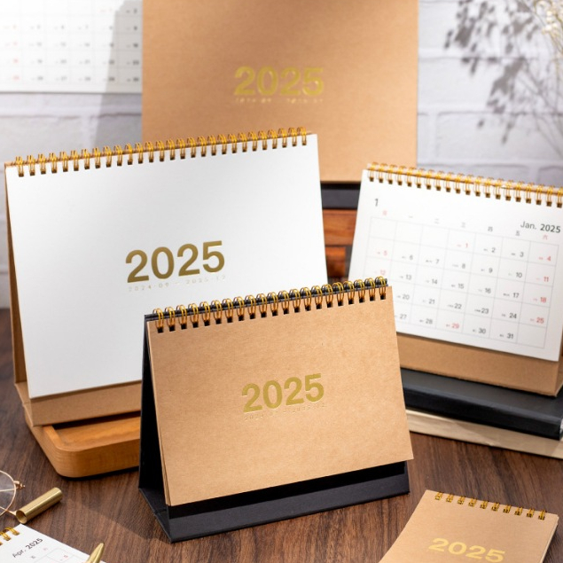 Cdaily|2025 Desk Calendar 2025 Calendar Simple Muji Style Calendar ...