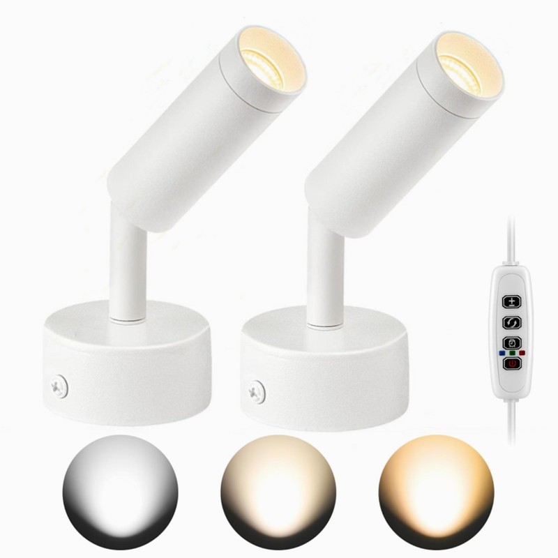 Dimmable Spot Lights Indoor with Timer, 3000K/4000K/5000K Adjustable ...