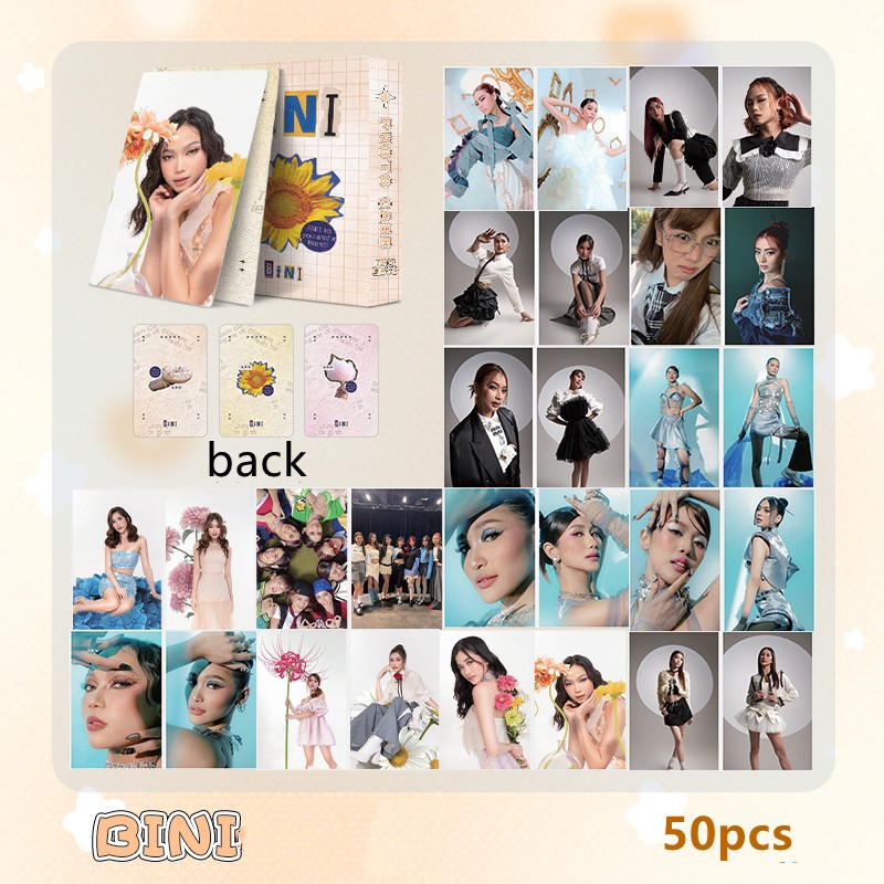 92pcs BINI Lomo Cards Biniverse 1st solo concert Stickers Photocards Aiah Colet Maloi Gwen ...