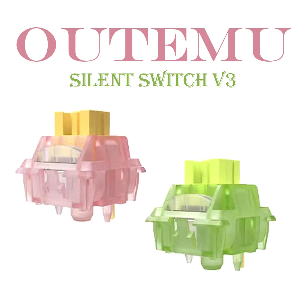 Outemu Silent Peach V3 Switch Lubed Silent Lemon V3 Switches Mechanical Keyboard Linear Tactile ...