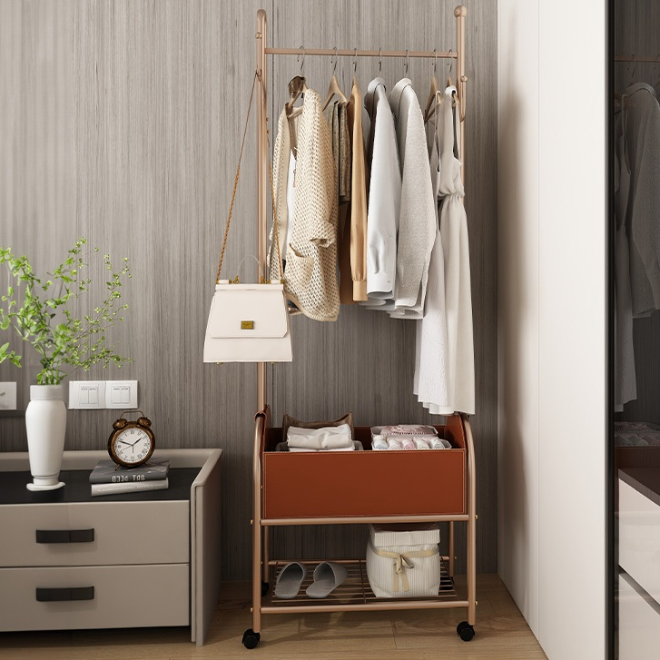 Clothes Hanging Rack with Wheels Movable Clothes Organizer Cloth ...
