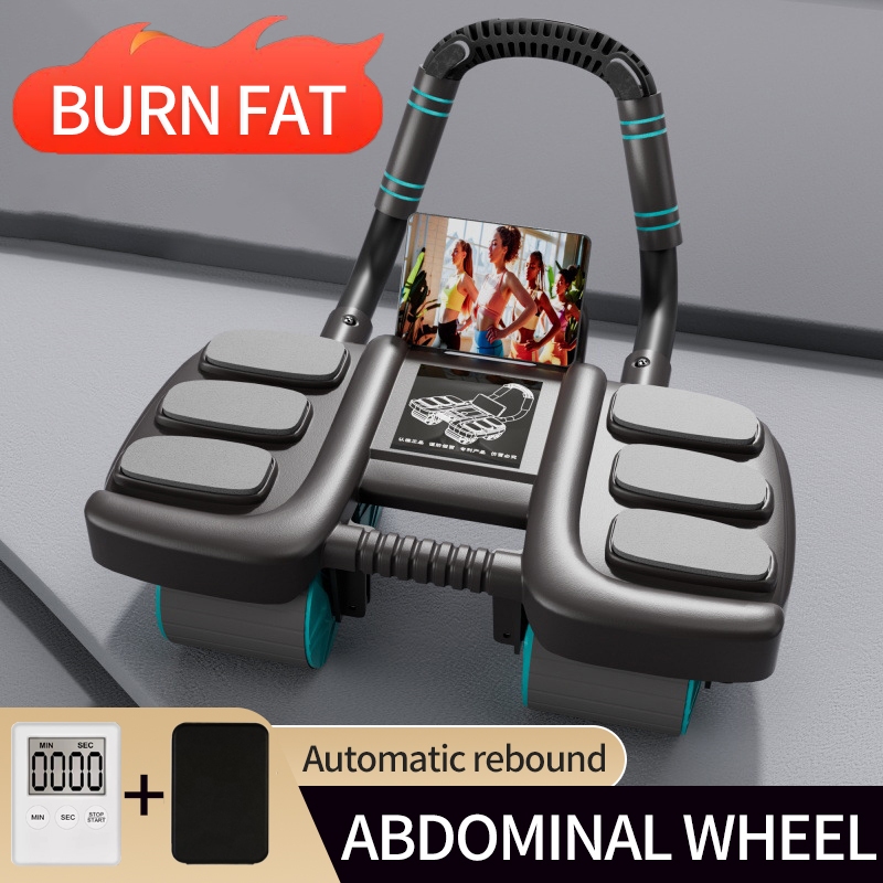 【SHIP FROM SG】Abdominal Wheel -Elbow Support-Automatic Rebound ...