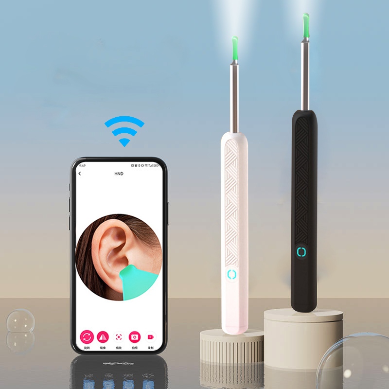 Wireless Wi-Fi Visual Ear Cleaner With HD Endoscope Camera Soft Ear ...