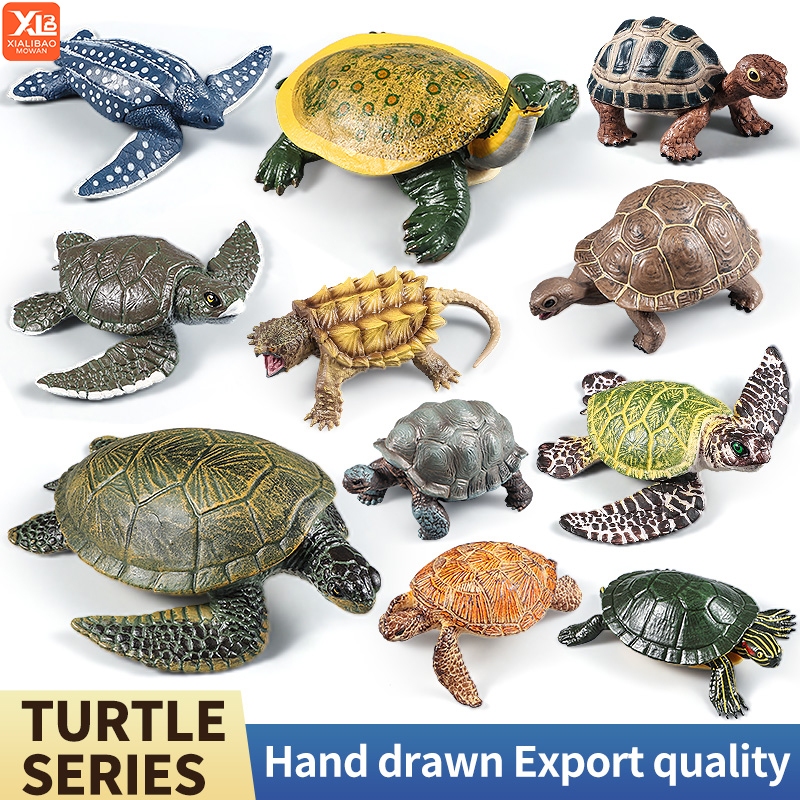 Sea Life Simulated Solid Animals Leatherback Tortoise Sea Turtle Model ...