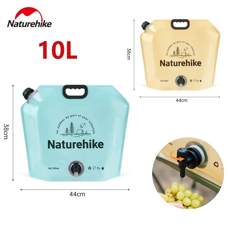 Naturehike Water Bag With Faucet Handle Outdoor Camping Equipment 10L ...