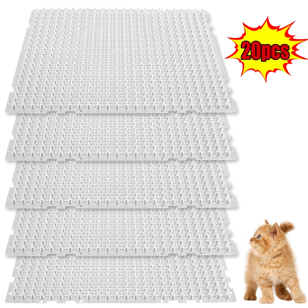 20 Pack Scat Mat for Cats Clear Pet Spike Mats with Spikes to Deter ...