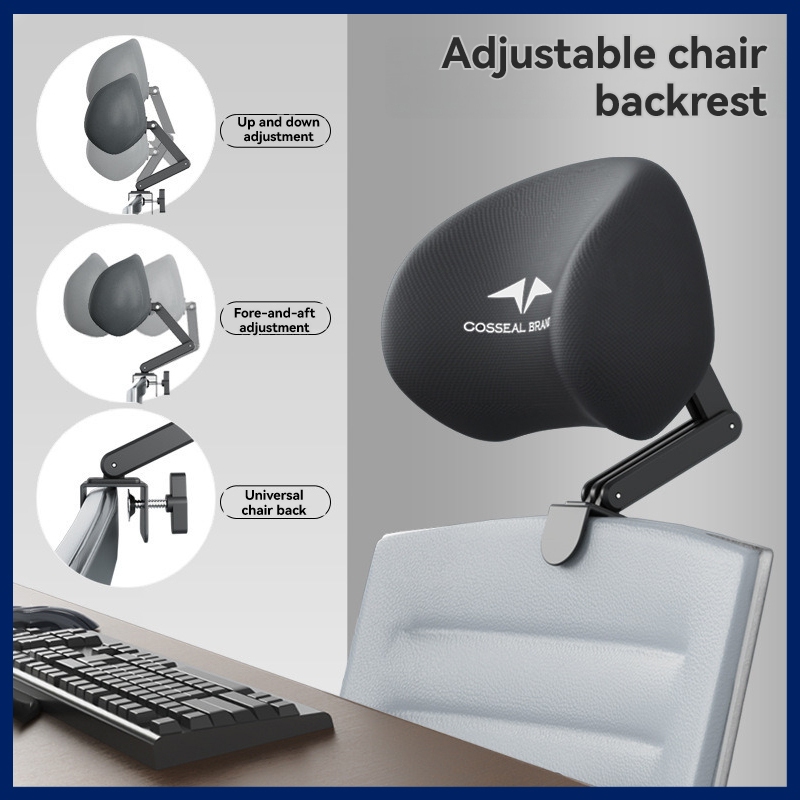 [Noel] Neck Support Headrests Office Chair Easy to Install No Drilling ...
