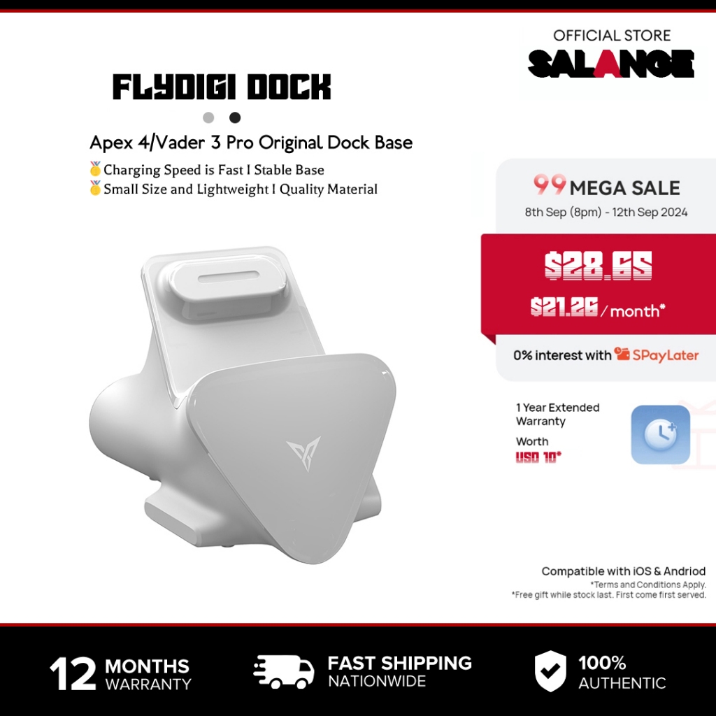 Salange Flydigi Original Dock Base For Apex 4/Vader 3 Pro/Vader 3/Apex ...
