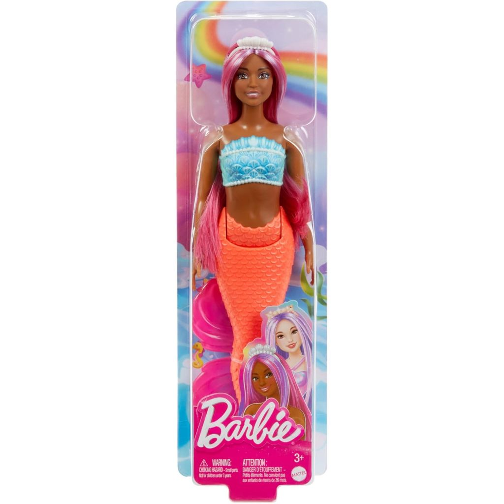 Barbie Mermaid Doll with Magenta Fantasy Hair & Headband Accessory ...