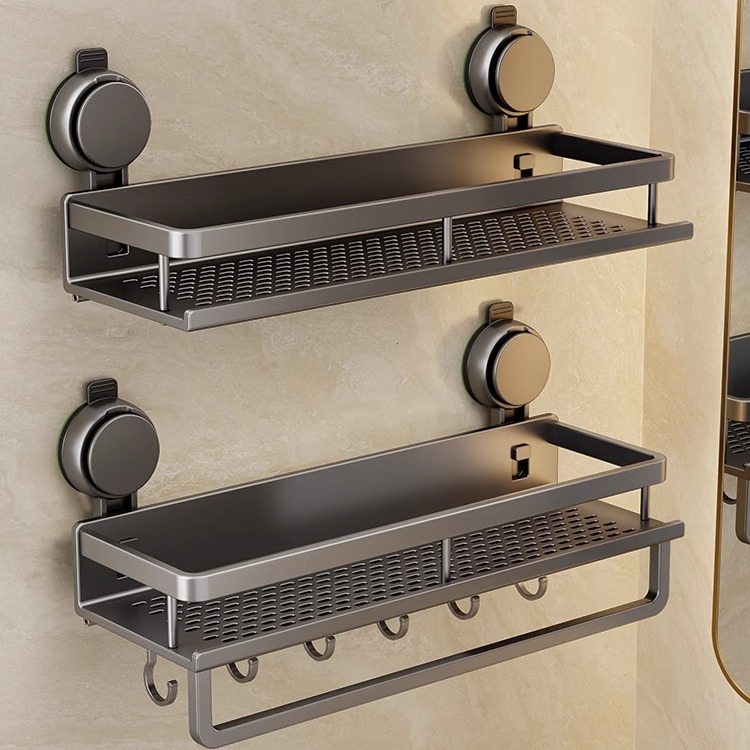 Cocolorrr Toilet Suction Cup Rack Wall-Mounted Bathroom Cosmetics Wash ...