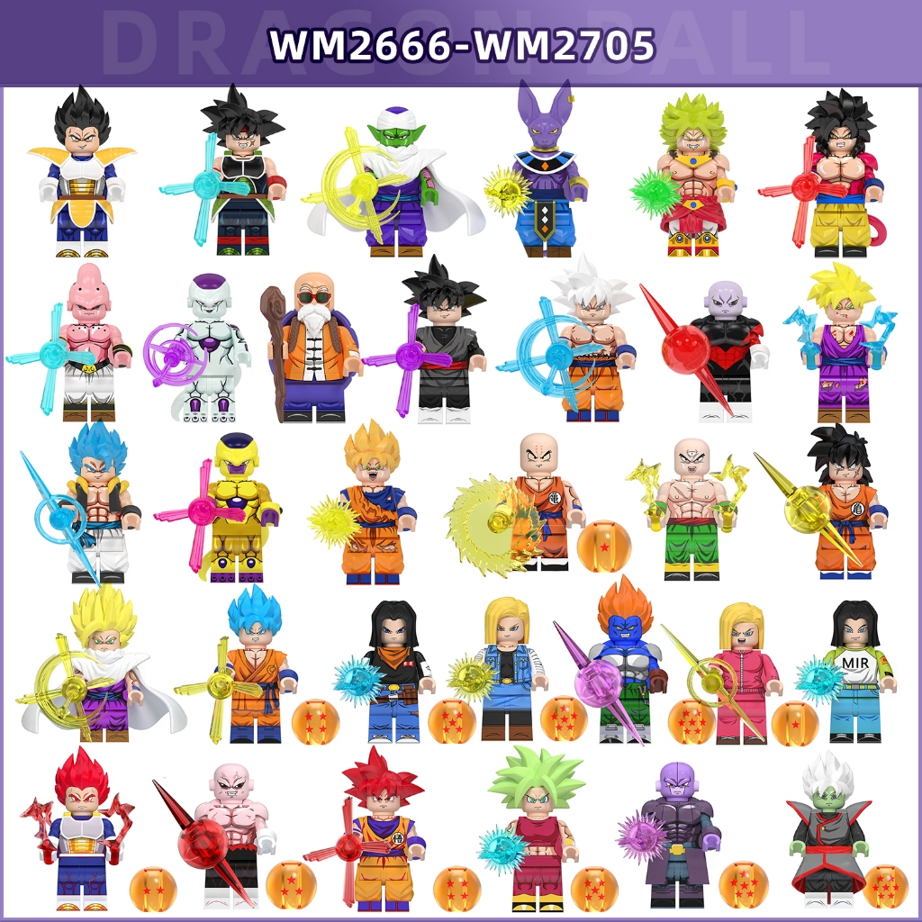 Dragon Ball Son Goku Vegito Gogeta Broly Bardock Krillin Saiyan Frieza ...