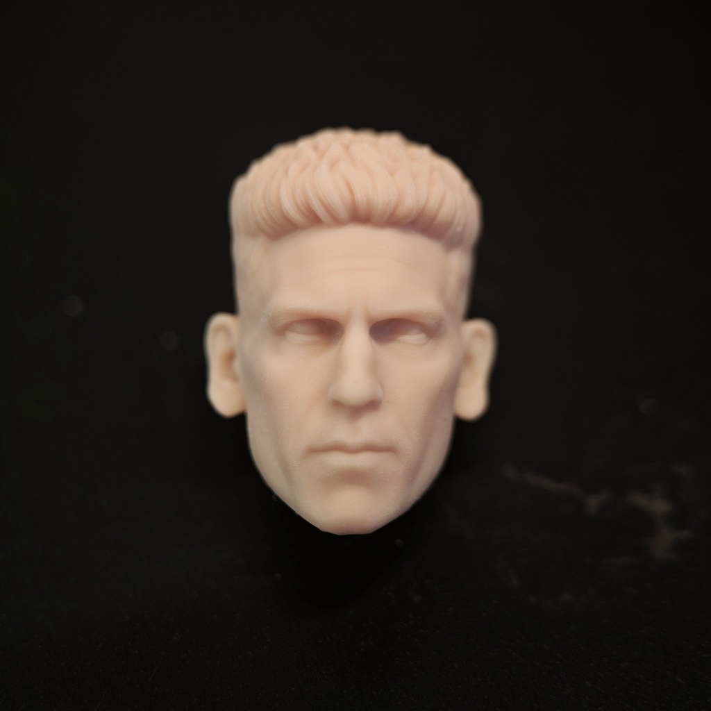 Unpainted 1/12 Scale Jon Bernthal Punisher Frank Castle Head Carved ...