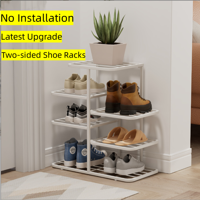 Large capacity multi-functional two-sided shoe rack #593 | Shopee Singapore