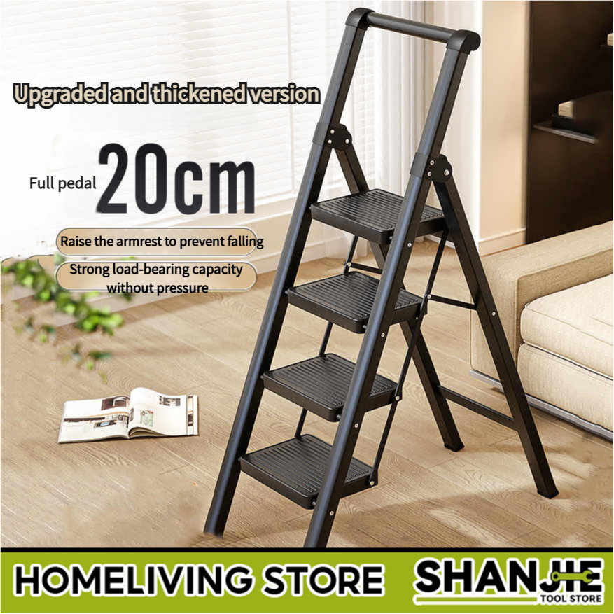 SHANJIE Ladder For Home Use, Foldable And Retractable Indoor ...