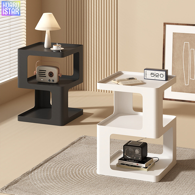 Bedside Cabinet Storage Narrow Simple Modern Iron Shelf Multi ...