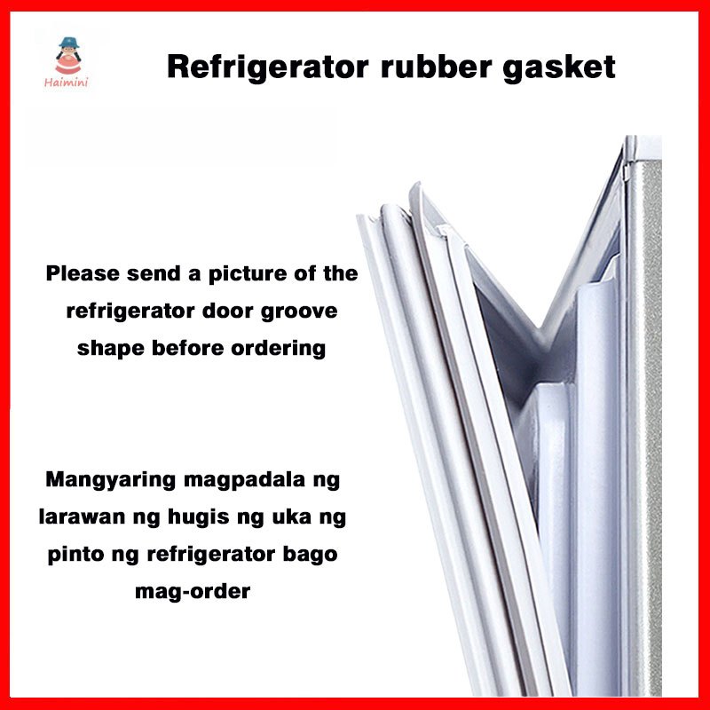 Refrigerator rubber gasket universal replacement freezer rubber strip ...