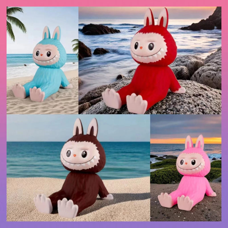 Merdeka Gift Desk Adjustable Head Macaron Labubu Popmart the monsters ...