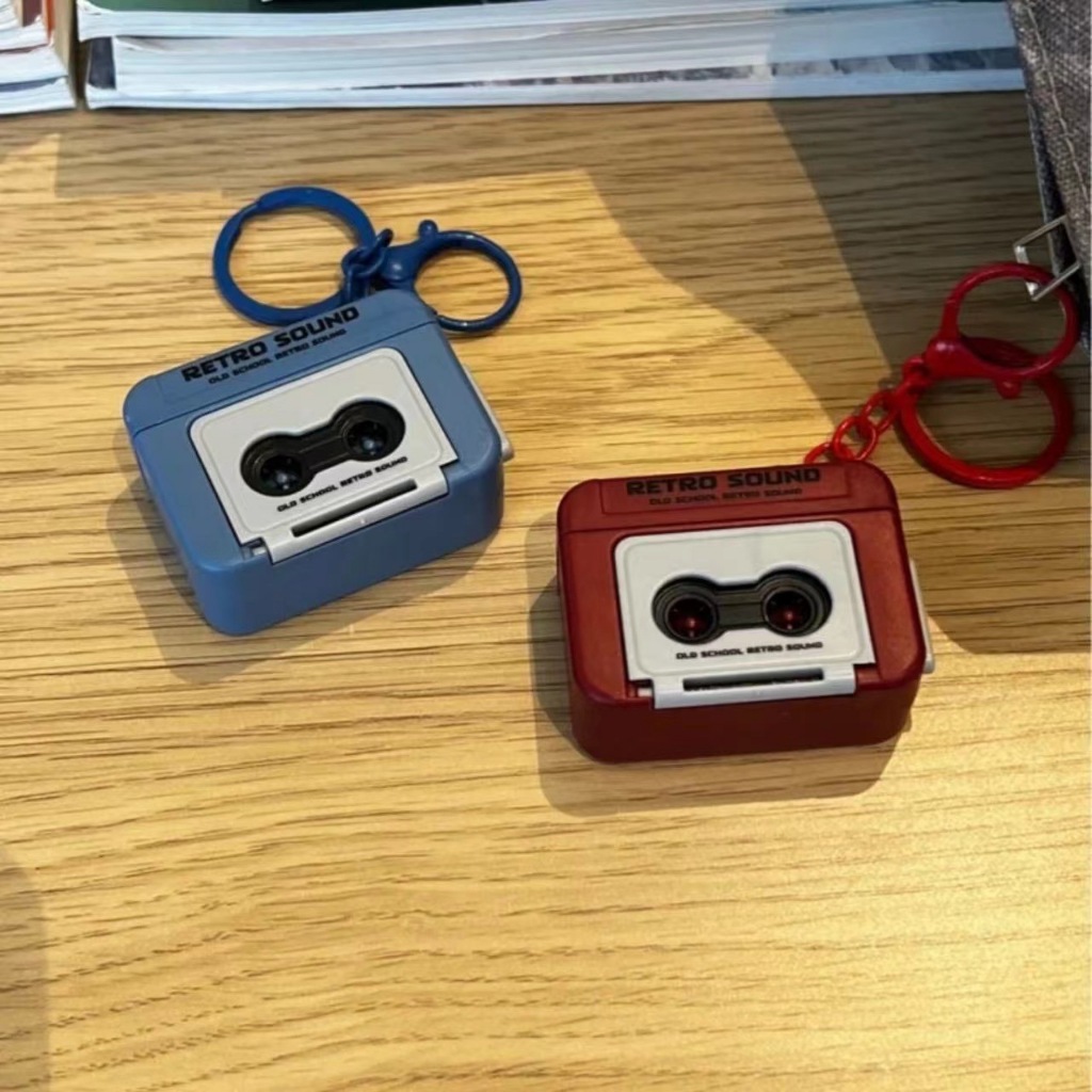 Retro Mini Tape Recorder Keychain Fun Singing Music Playing Keychain ...