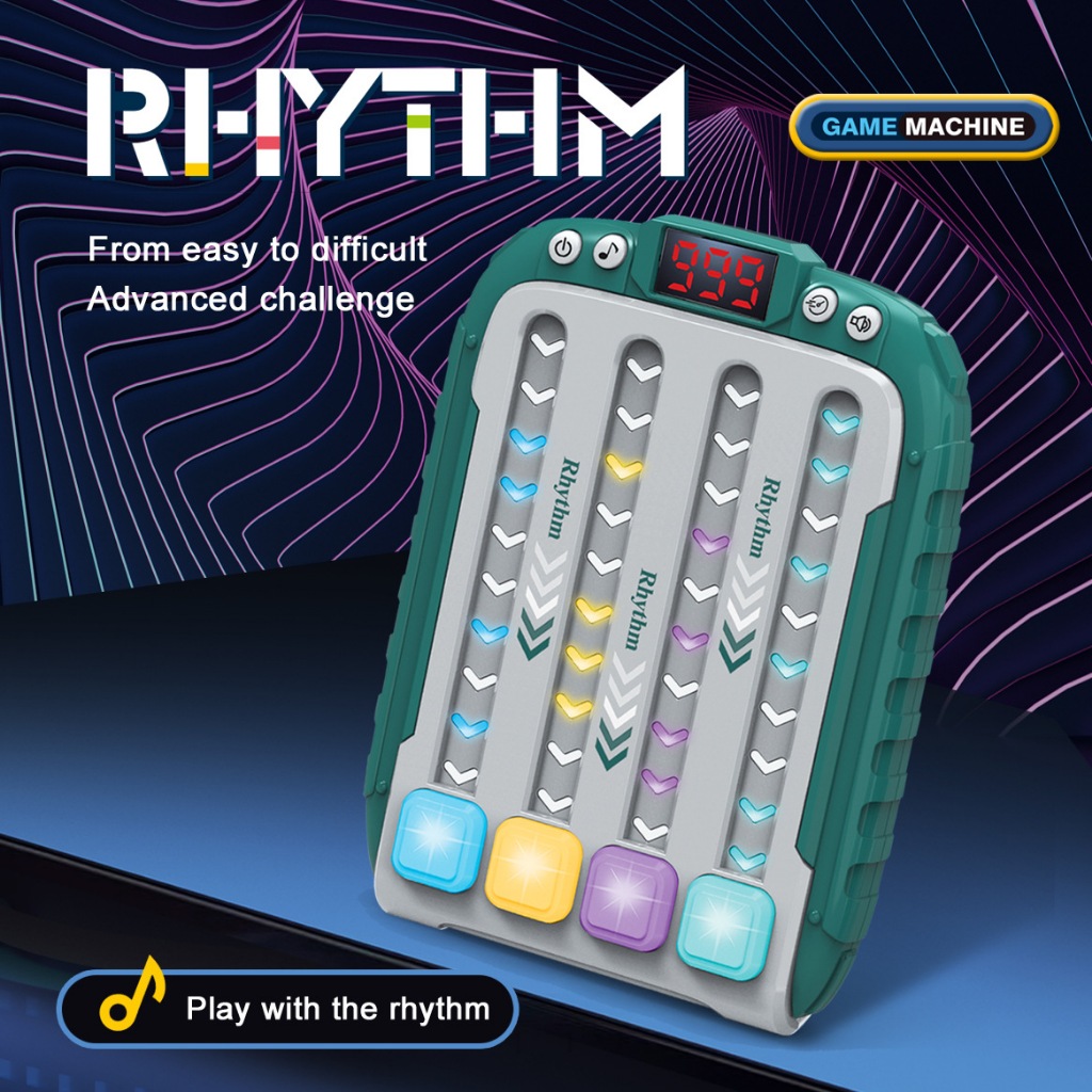Rhythm Master Handheld Game Console Smart Light Music Dancing Console ...