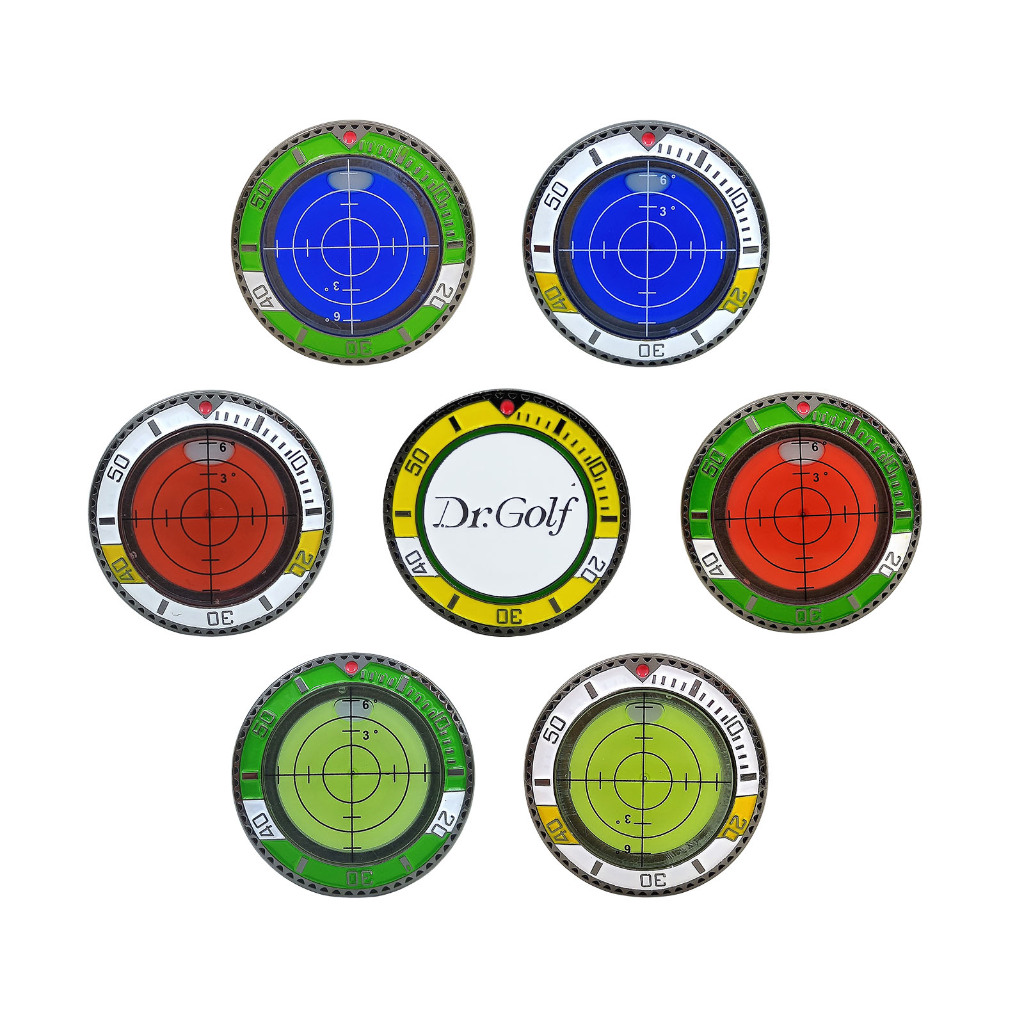 3.5cm Dr.Golf High Quality Mental Water Level Golf Ball Marker Green ...
