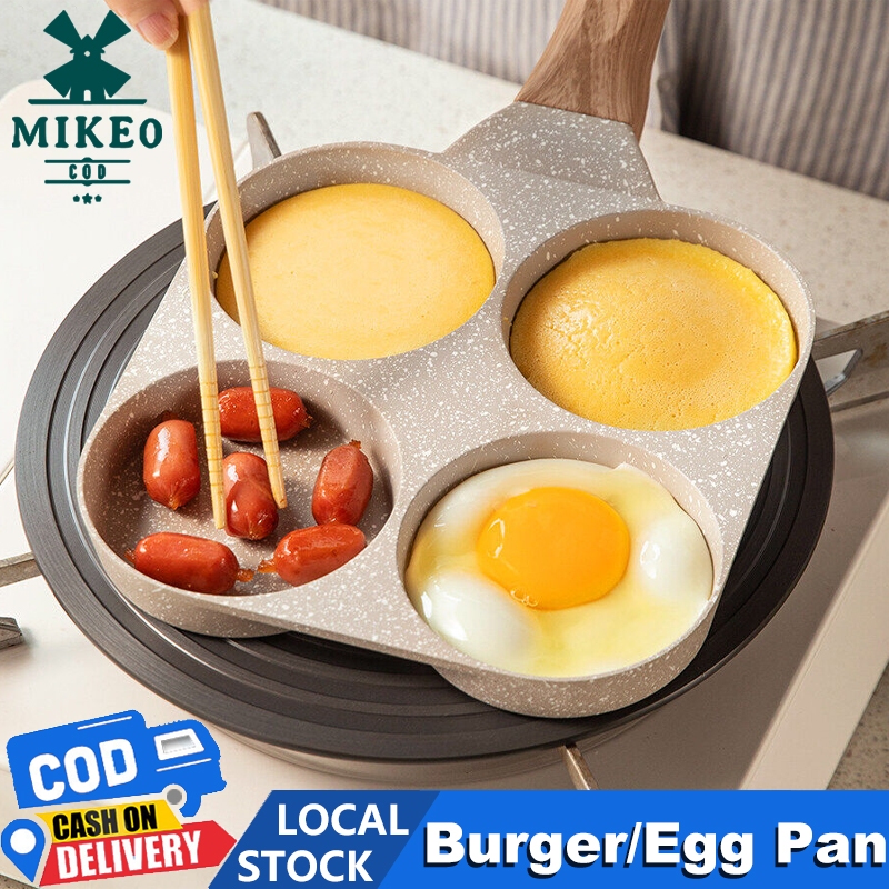 CAROTE Same Style Cosy Non Stick 4 in 1 Burger/Egg Pan Breakfast Pan ...