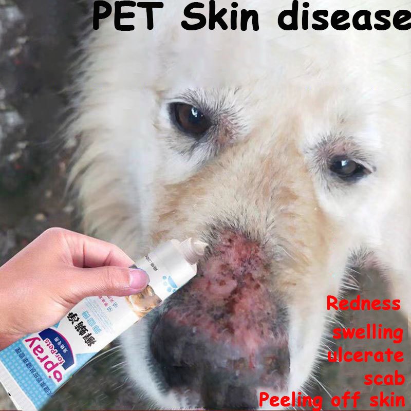 Pet Skin Disease Antibacterial Cream 20g Wound Healing, Dog Cat Fungus ...