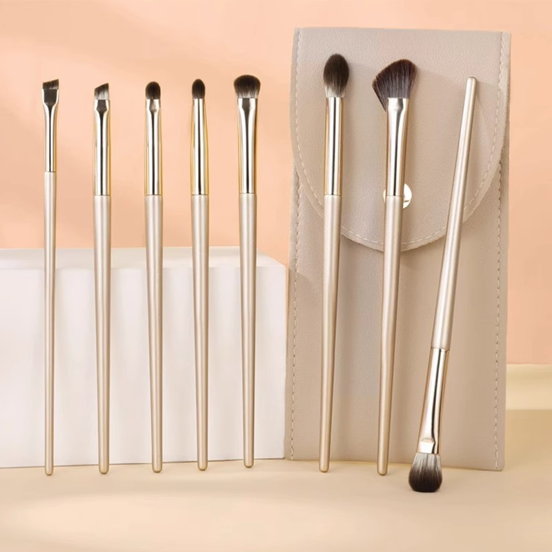 10PCs/Set Natural Eye Makeup Brushes Set Eyeshadow Brush Eyebrow ...