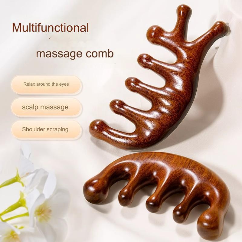 Massage Comb Head Gua Sha Anti-static Resin Plastic Scalp Massage Comb ...