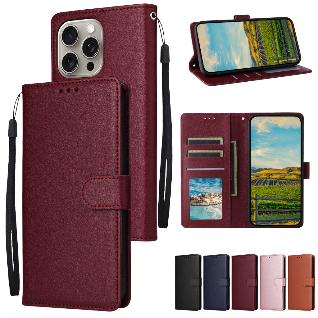 Flip Case for iPhone 17 16 15 14 13 12 11 Pro Max 6 6s 7 8 Plus SE 2020 ...