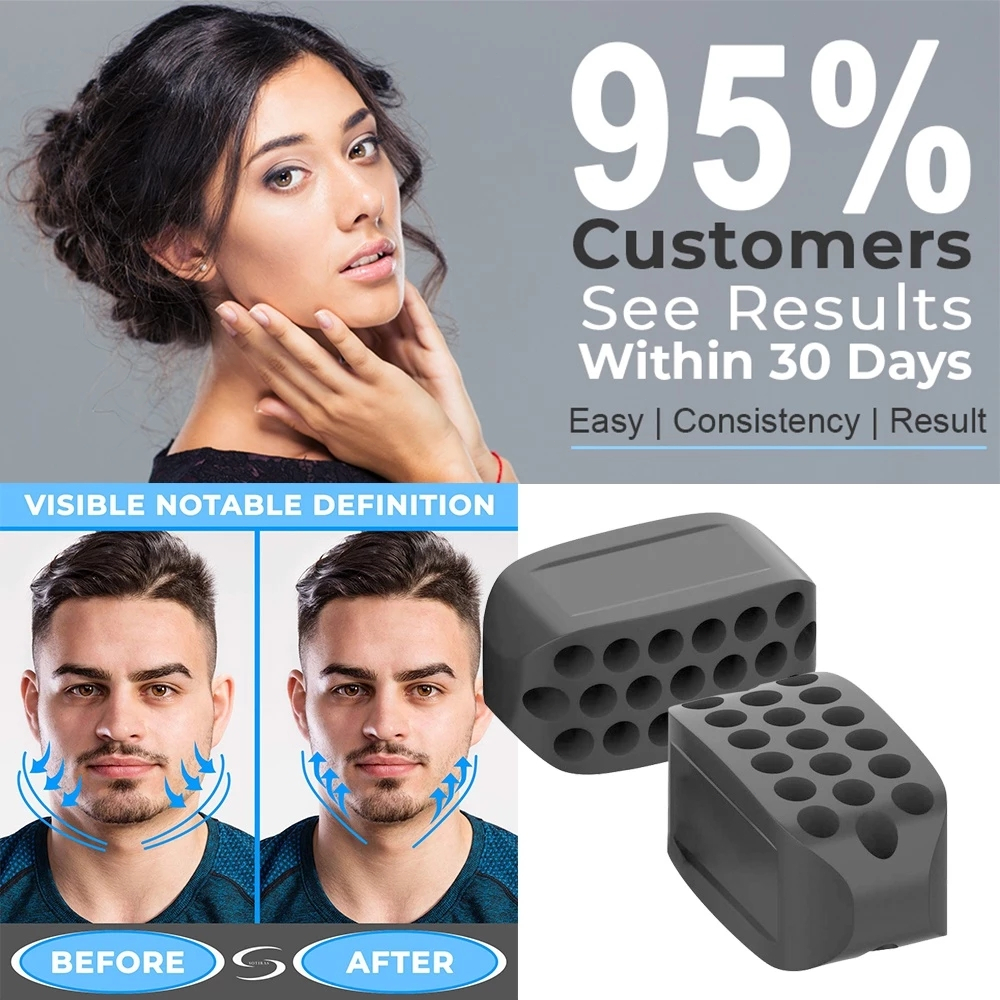 Exerciser Jaw Trainer and Face Exercises Jawline Jaw Exercise Ball Face ...