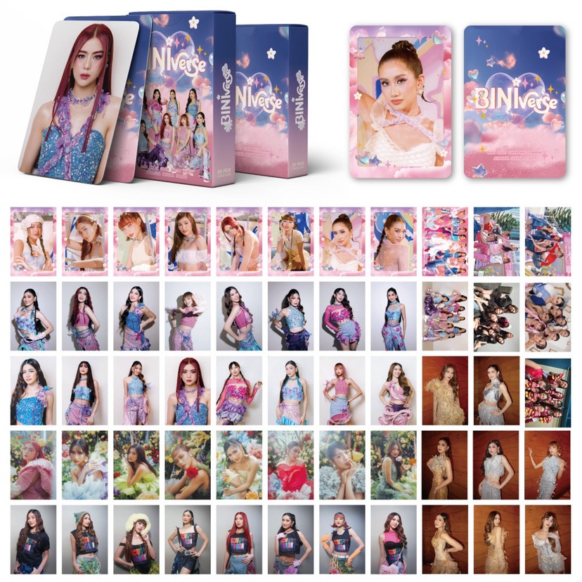 10-92pcs BINI Lomo Cards Biniverse 1st solo concert Stickers Photocards ...