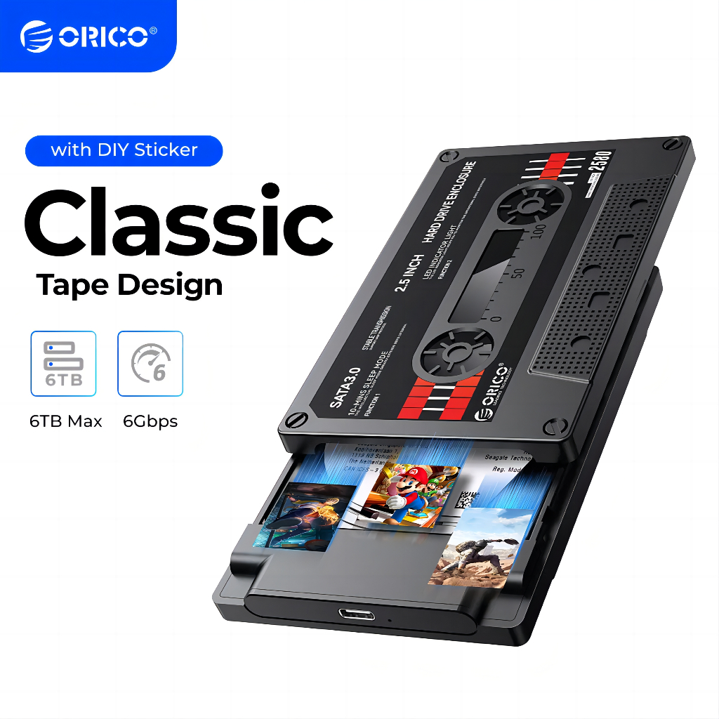 ORICO Hard Drive Case USB3.0 HDD Enclosure External Transparent HDD ...