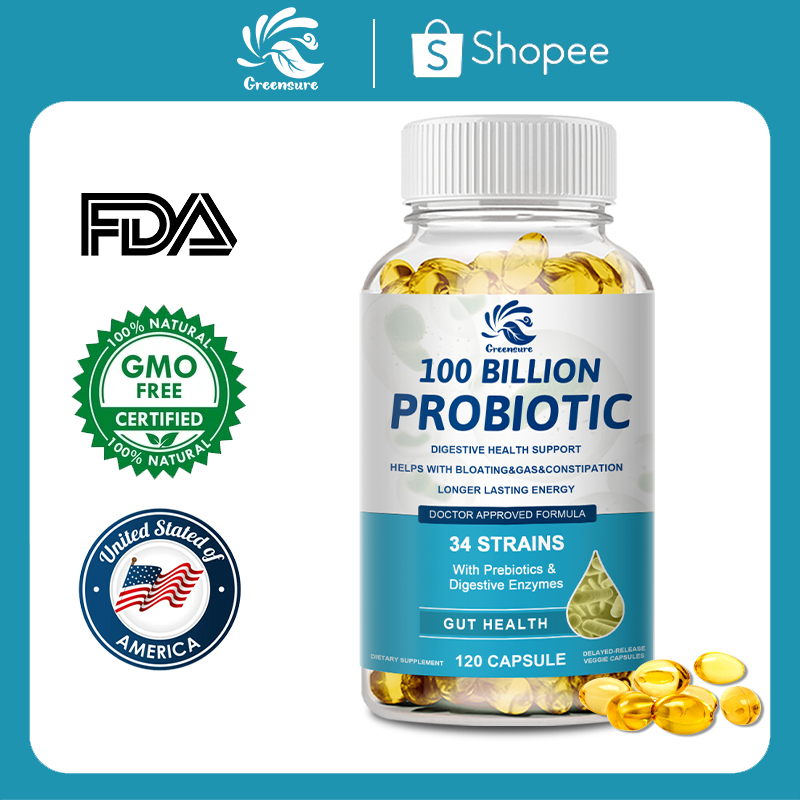 Probiotics Capsule for Digestive Immune System Health Relieve Bloating ...