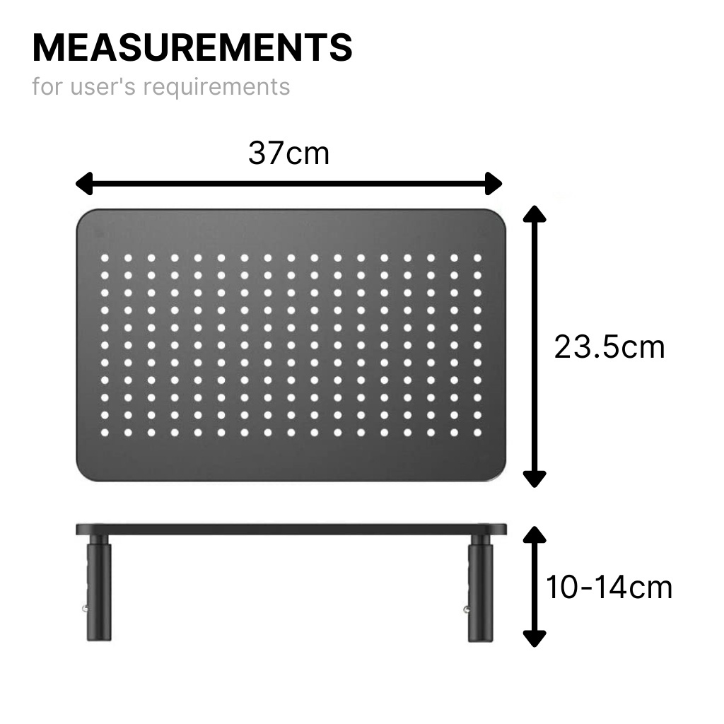 JAERSENT MR04 Laptop Stand/Monitor Stand 3 Height Adjustable Monitor ...