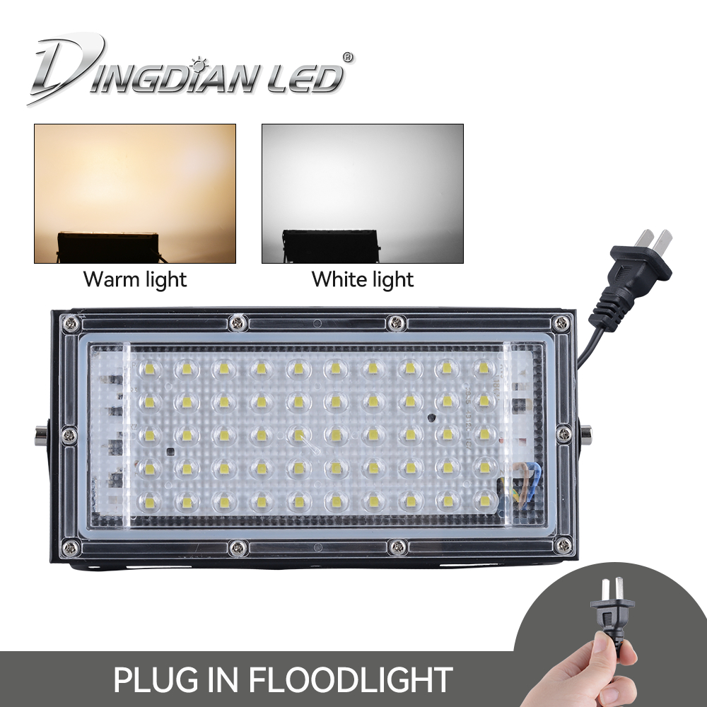 DINGDIAN LED LED 220V Flood Light With Plug Easy to Use Outdoor ...