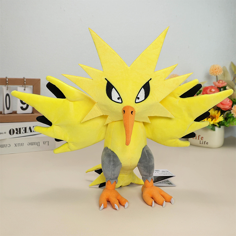 35cm Anime Pokemon Plush Toy Zapdos Legendary Pokémon Plush Toys Doll ...