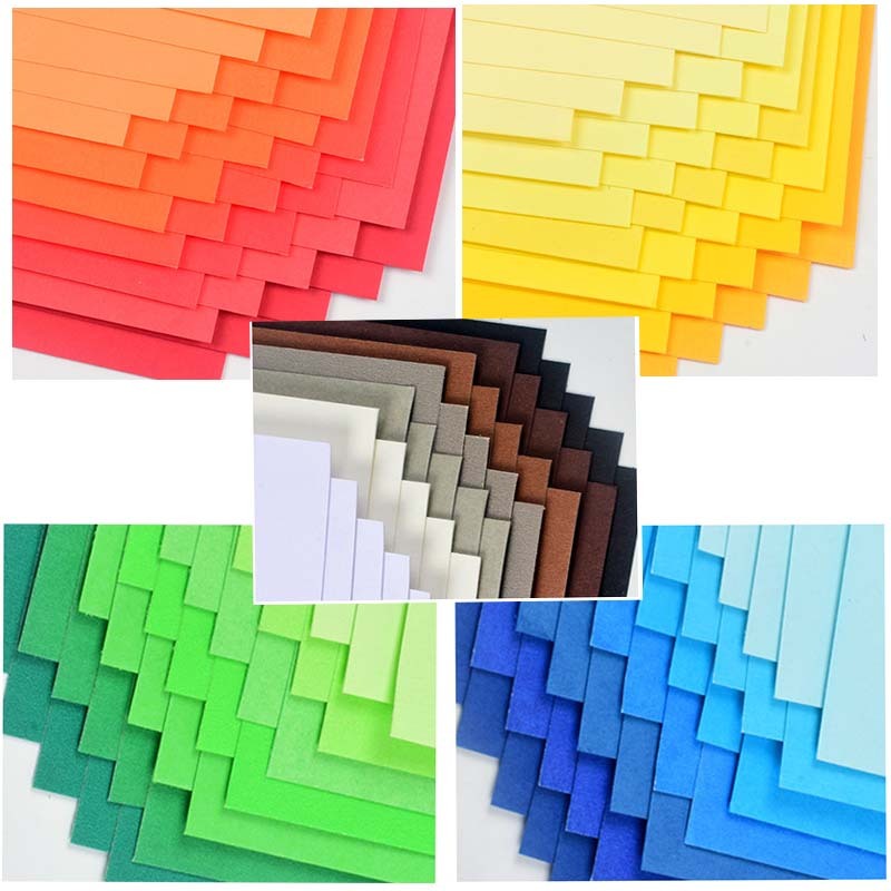 35sheets Heavy Colored Paper Cardstock Front Back Different Color Codes ...